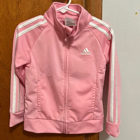 adidas | Shirts & Tops | Girls Adidas Track Jacket Pink Size 4 | Poshmark